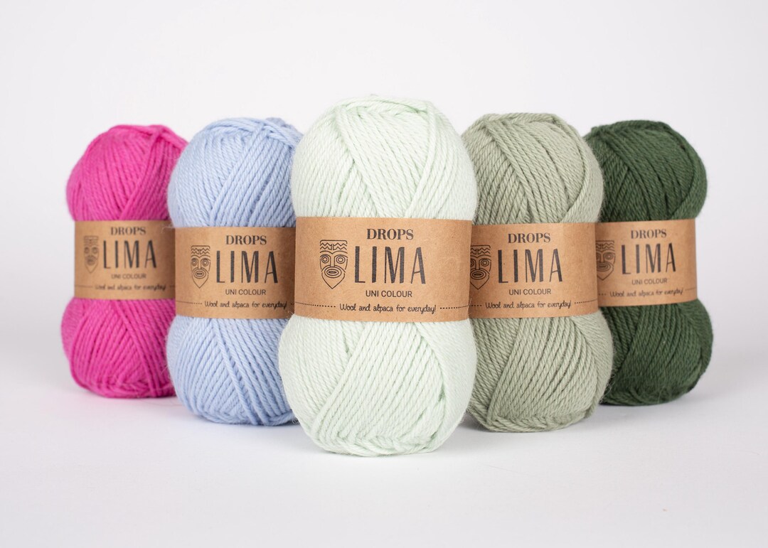 DROPS Lima Yarn: Wool Alpaca Blend, DK Worsted - 109 Yds - Etsy