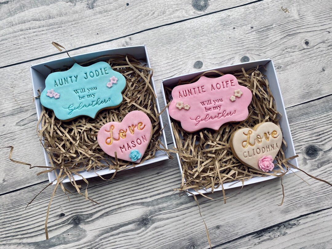 Godparent Proposal Biscuits - Etsy