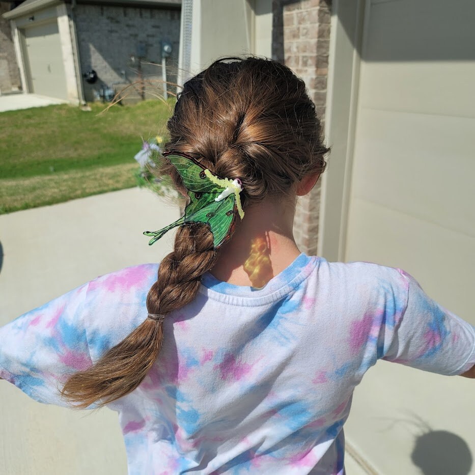 Luna Moth Hair Comb - Etsy