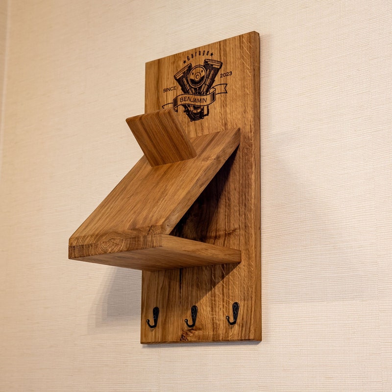 Support casque moto en bois - Etsy France