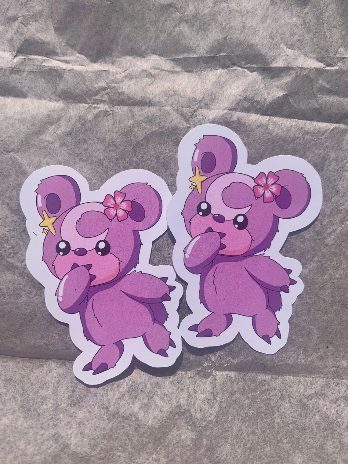 Teddiursa Cherry Blossom Pokémon Vinyl Matte Water Resistant - Etsy UK