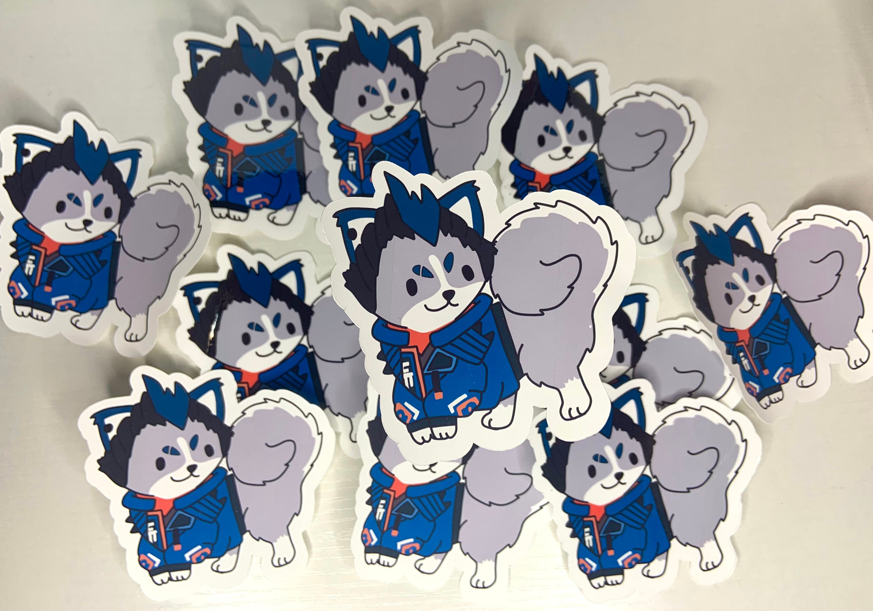Yoru Husky Valorant Dog Kawaii Sticker - Etsy