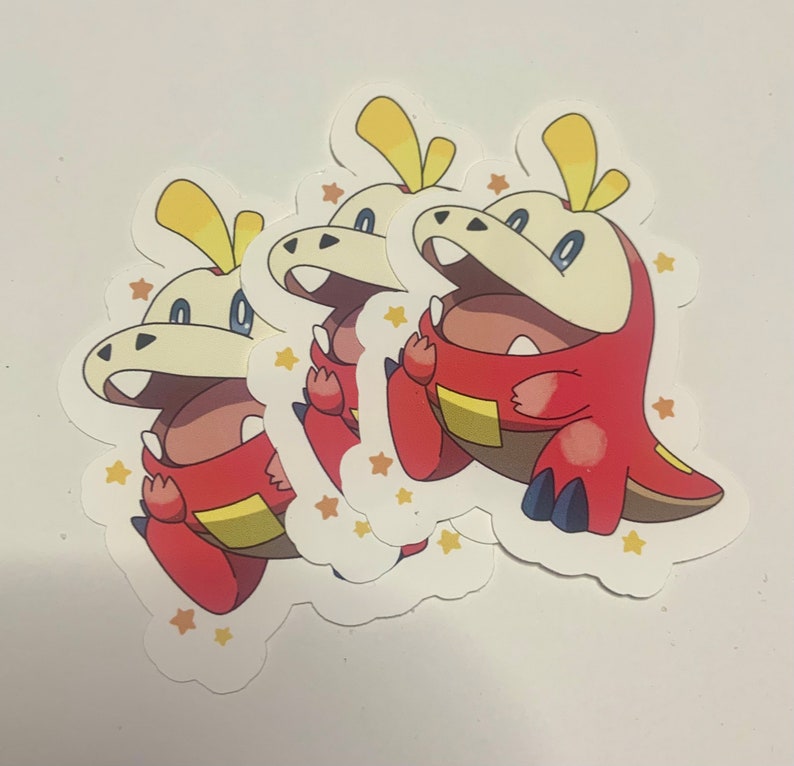 Fuecoco Pokemon Gen 9 Kawaii Glossy Matte Sticker - Etsy