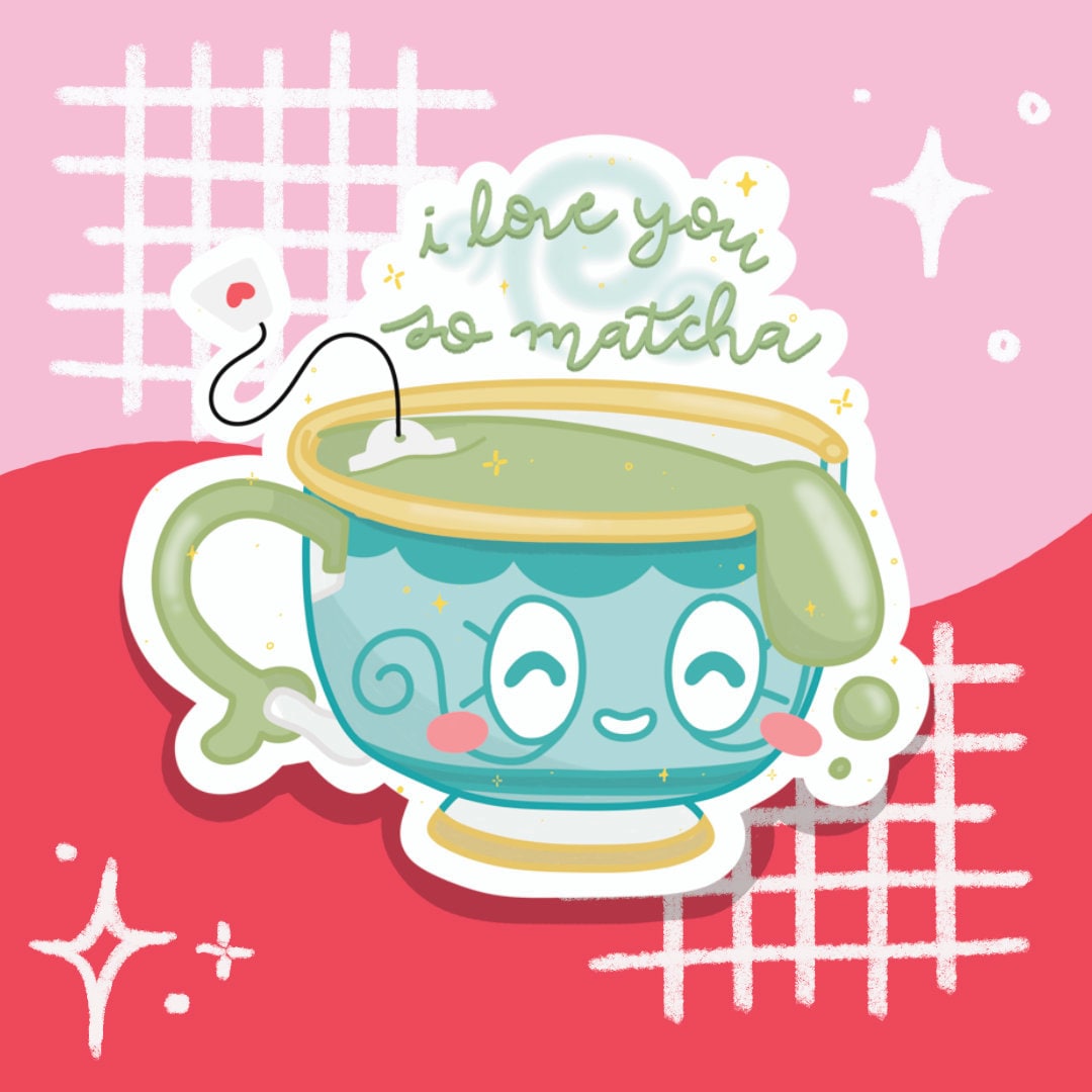 Sinistea Matcha Lover Ghosty Tea Cup Fall Pokemon Anime Kawaii Glossy ...