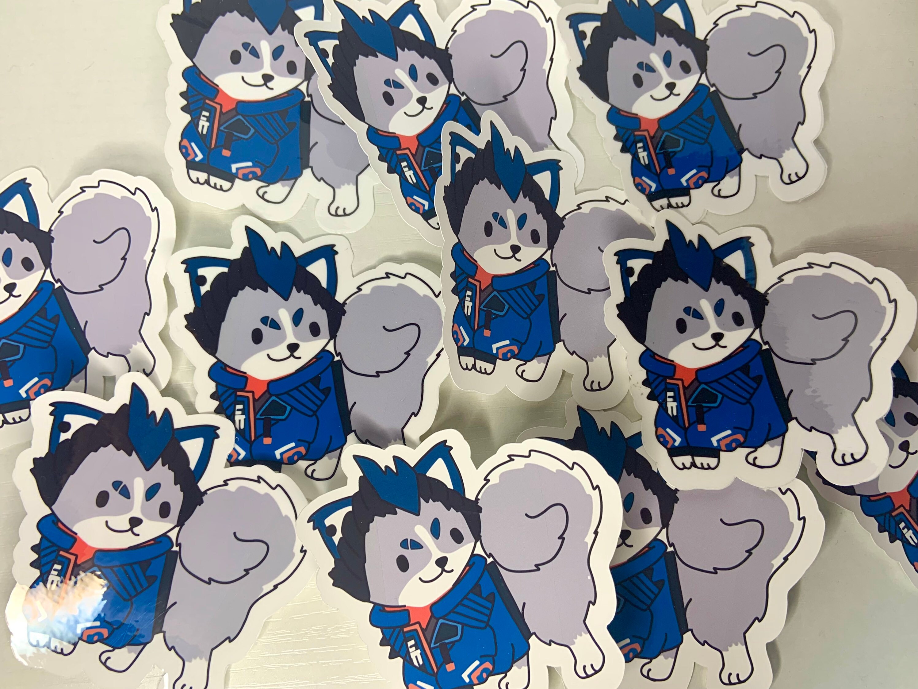 Yoru Husky Valorant Dog Kawaii Sticker - Etsy
