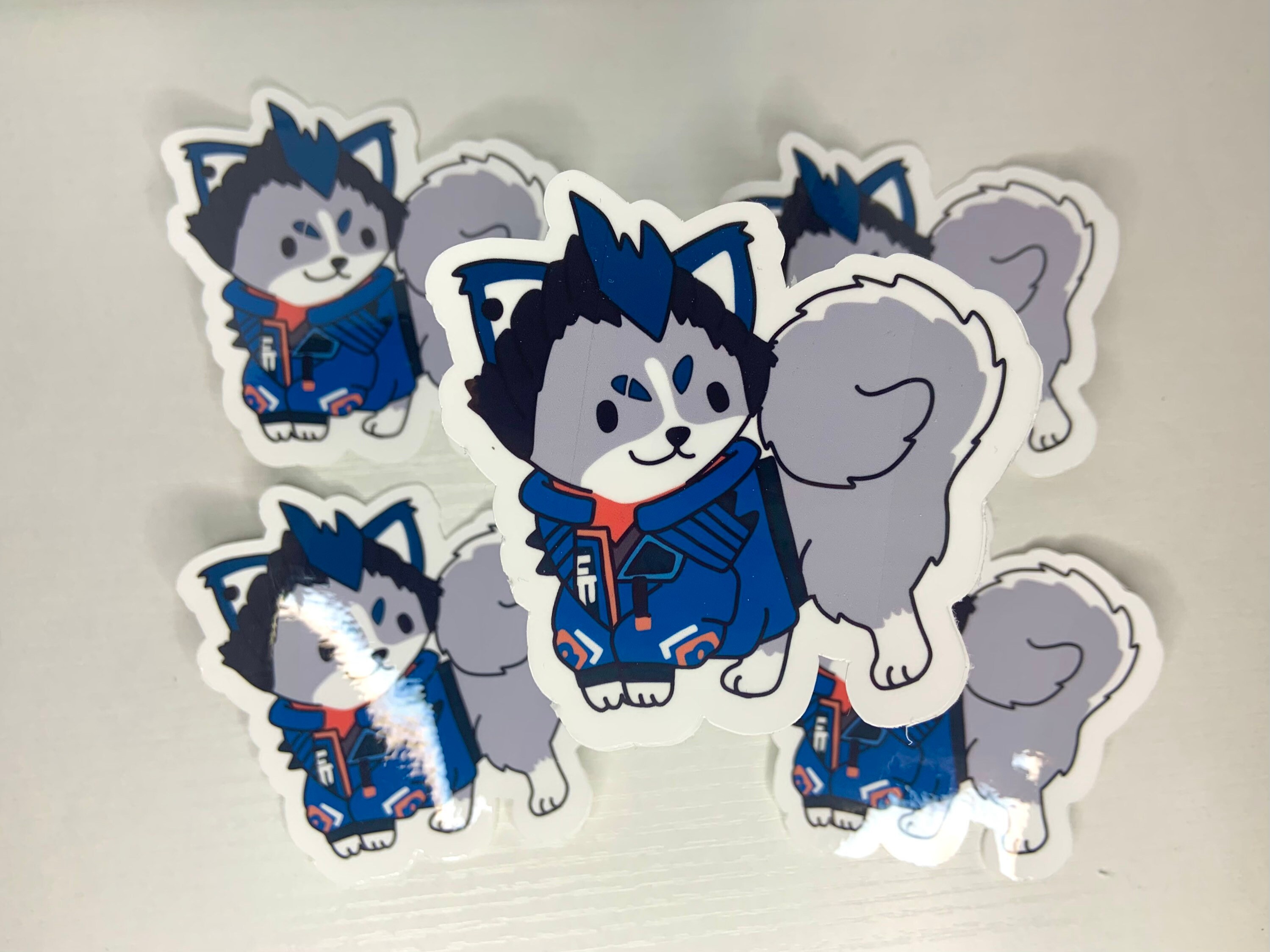 Yoru Husky Valorant Dog Kawaii Sticker - Etsy