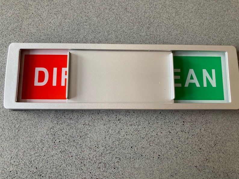 Dishwasher Clean Dirty Magnetic Slider Sign Dishwasher Magnetic Sign ...