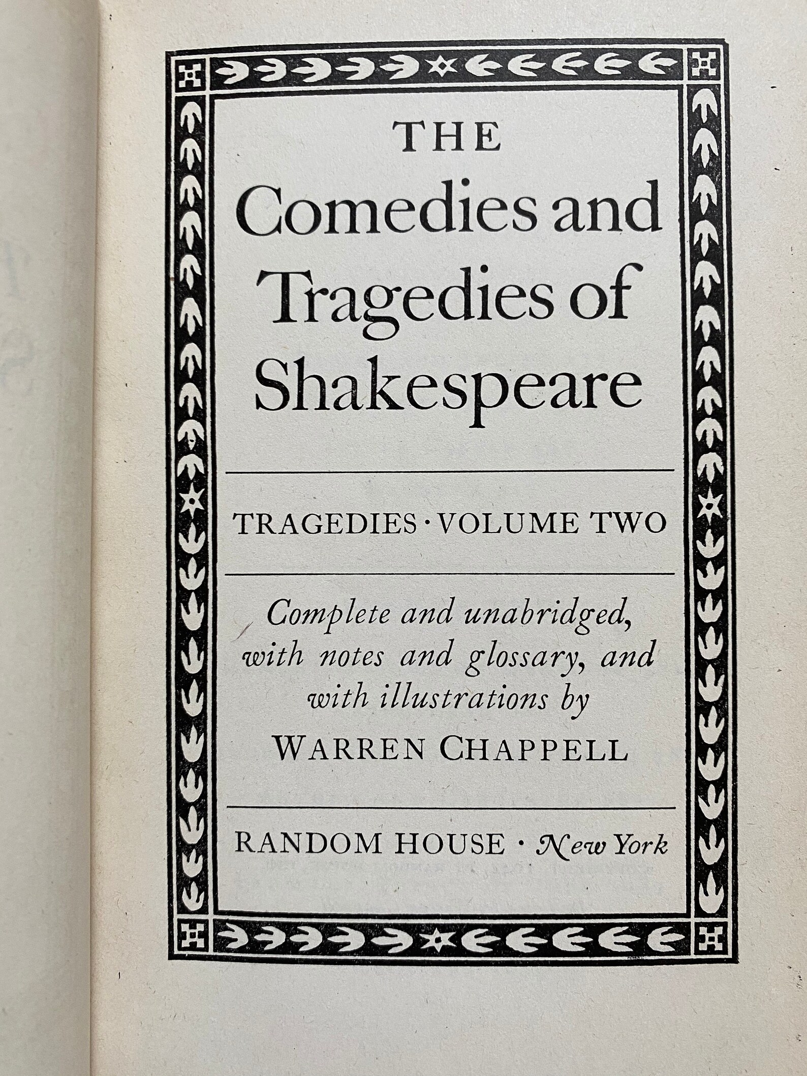 The Comedies and Tragedies of Shakespeare Volumes 1 and 2 | Etsy