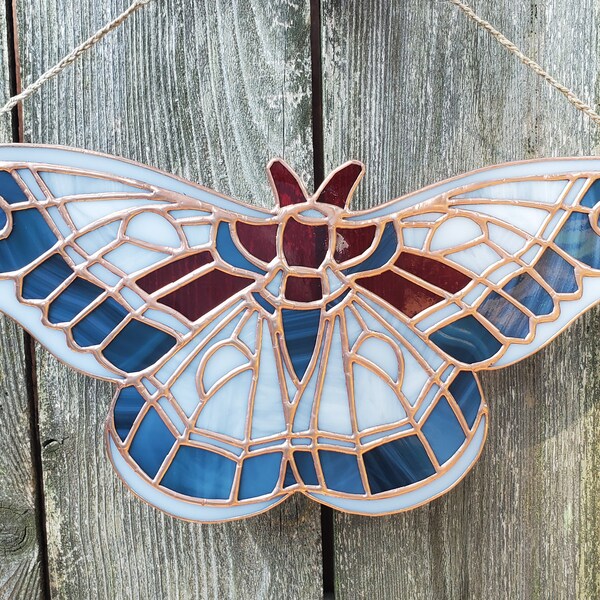 Stained Glass Moth - Etsy