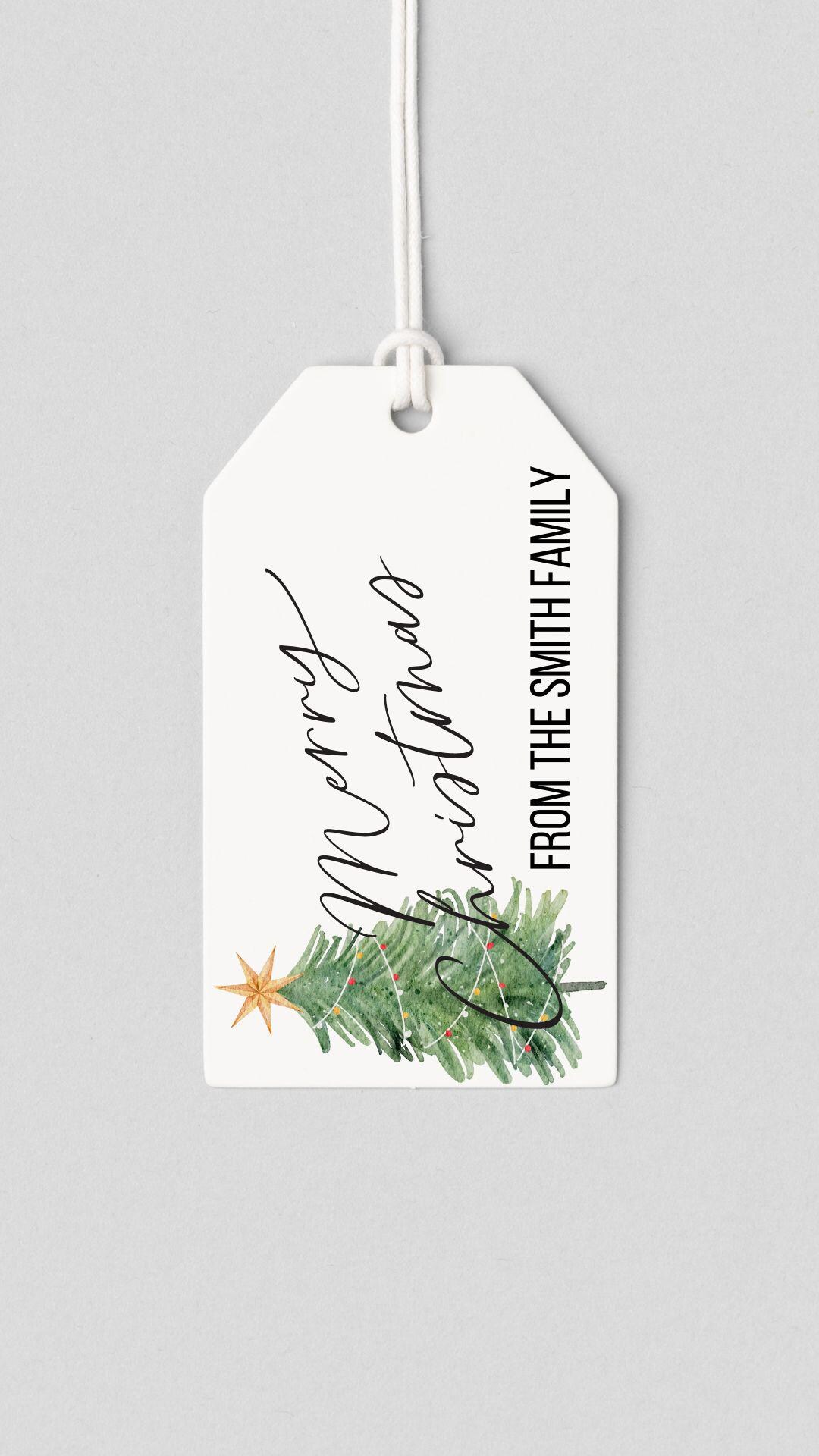 Merry Christmas Gift Tags, Christmas Gift Tag, Merry Christmas, Holiday ...