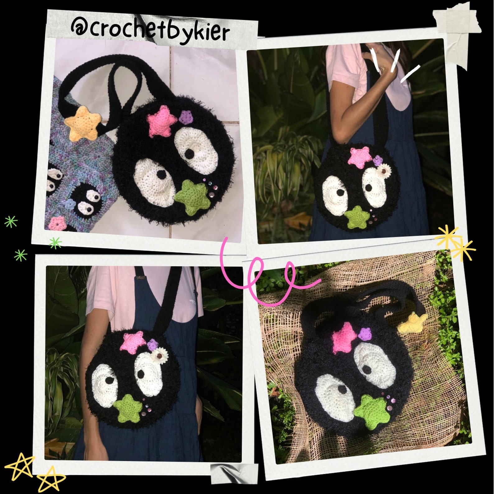 Soot Sprite Bag CROCHET PATTERN :) - Etsy