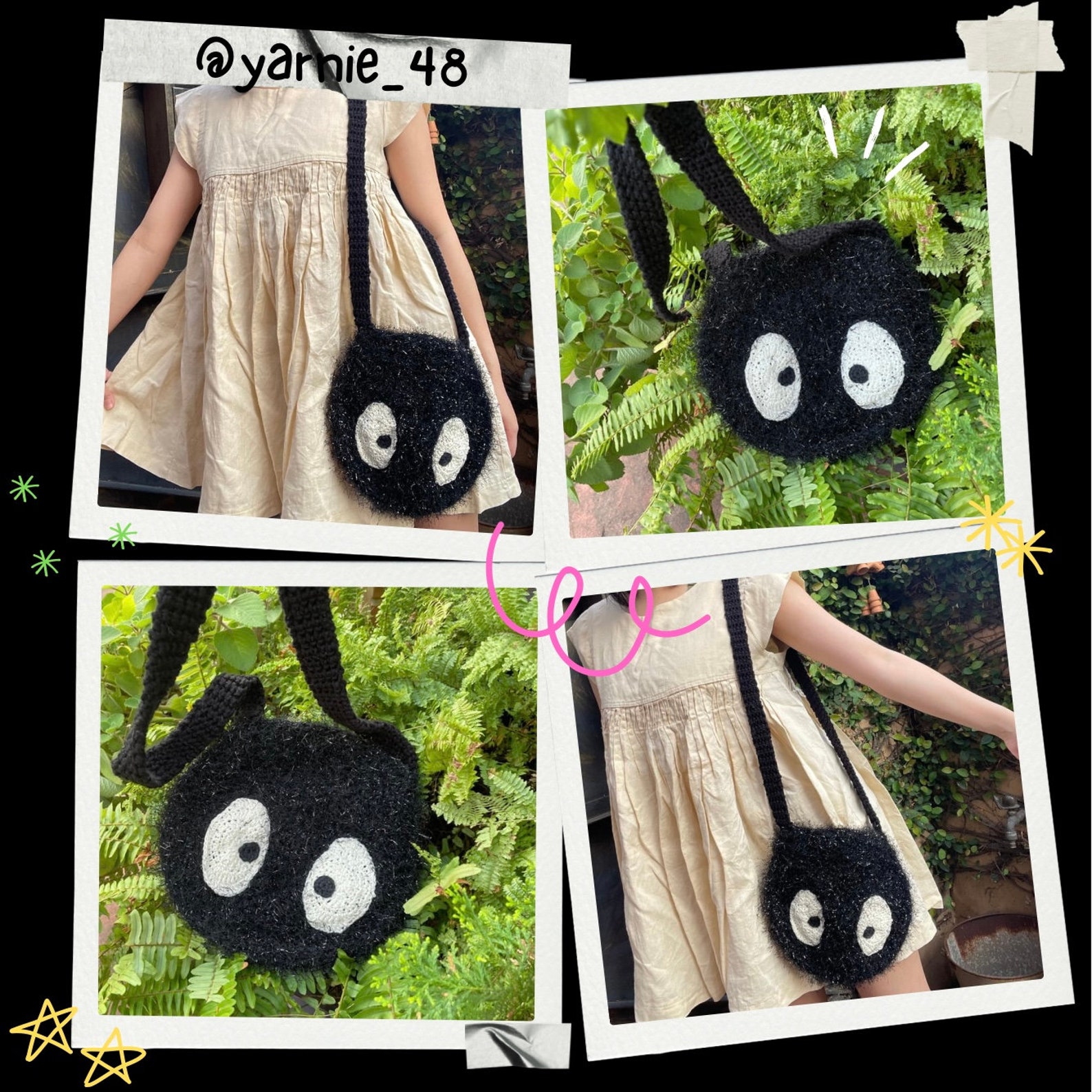 Soot Sprite Bag CROCHET PATTERN :) - Etsy