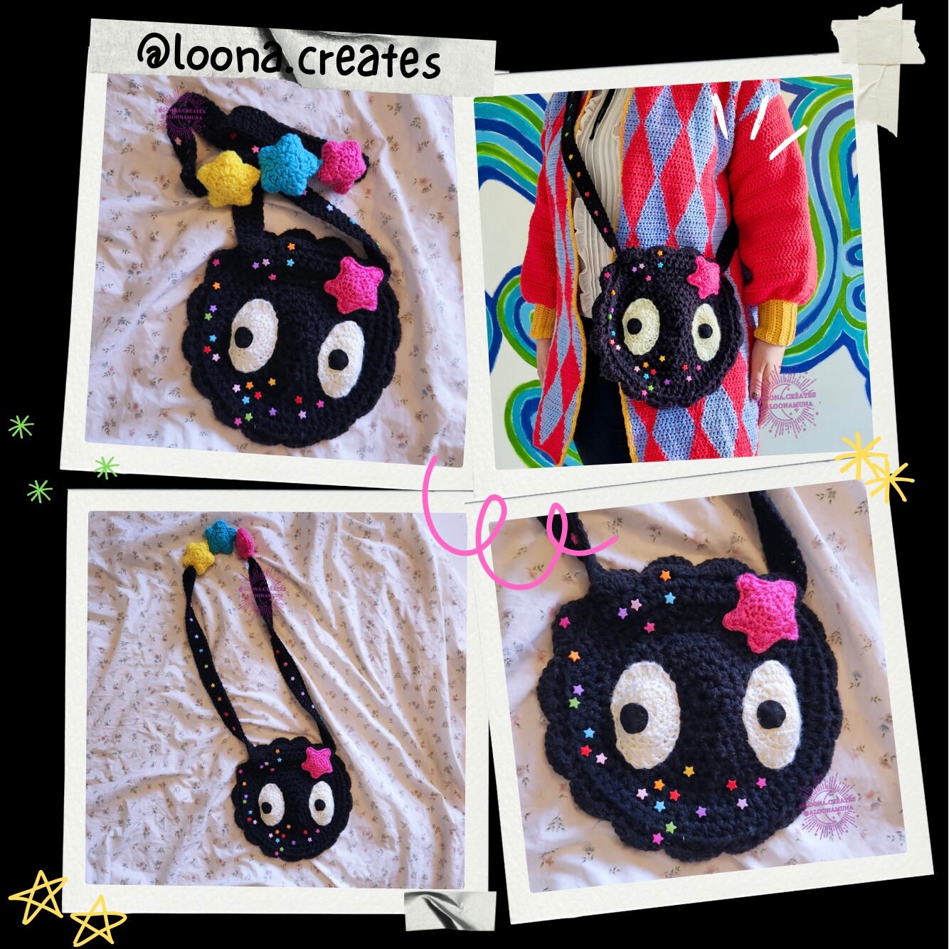 Soot Sprite Bag Crochet Pattern : - Etsy Canada