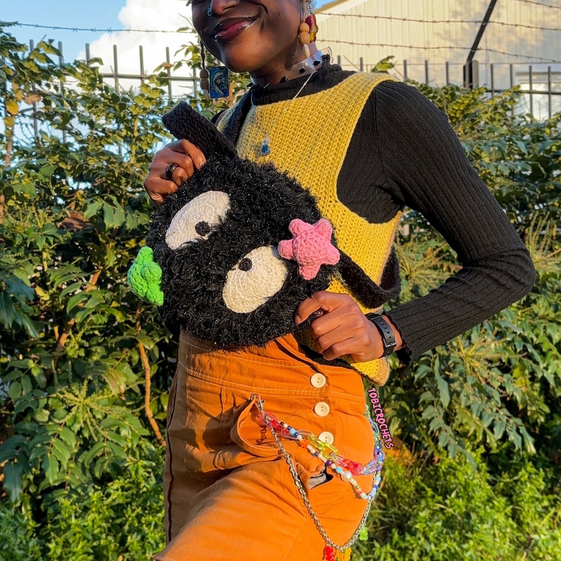 Crochet Soot Sprite Cross Body Bag - Etsy