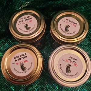 Our New Specialty Pickle Flight - Kelly's Death Pickles (4- 8 Oz. Jar ...