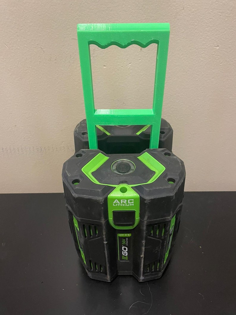 3D Printed Double Battery Carrier for 56v Ego Batteries With Ergonomic ...
