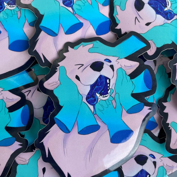 Furry Sticker - Etsy