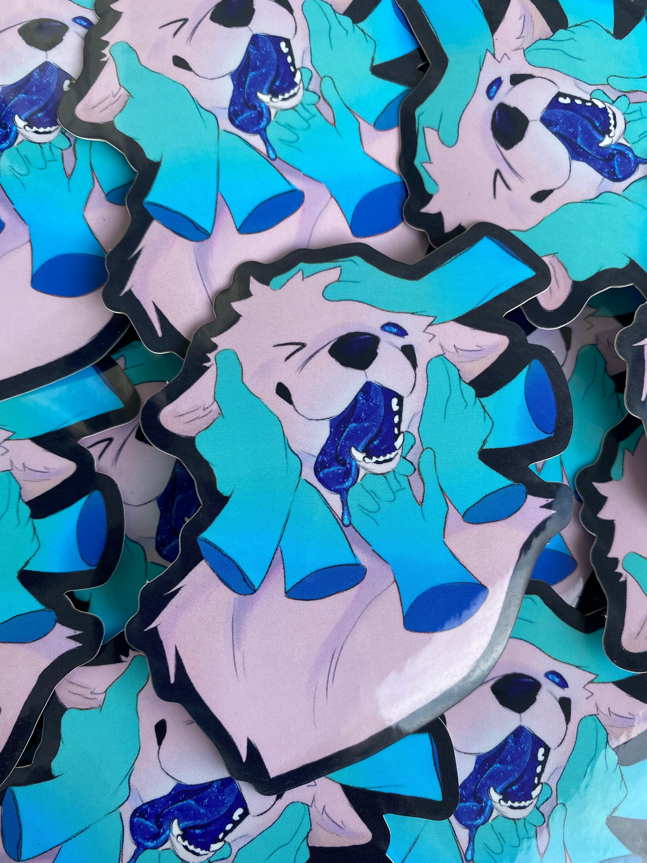 Headpats Furry Die-cut Vinyl Sticker - Etsy