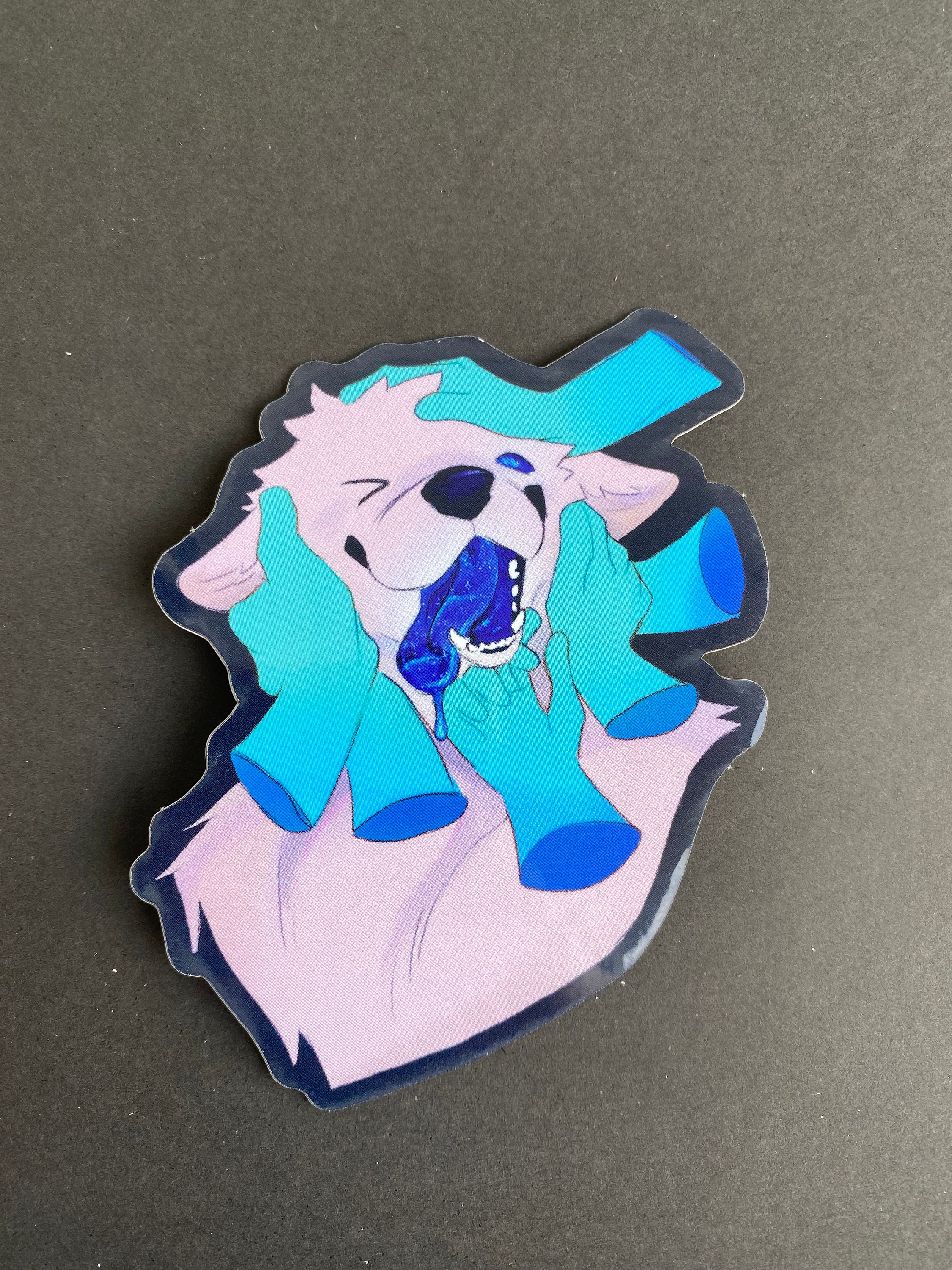 Headpats Furry Die-cut Vinyl Sticker - Etsy