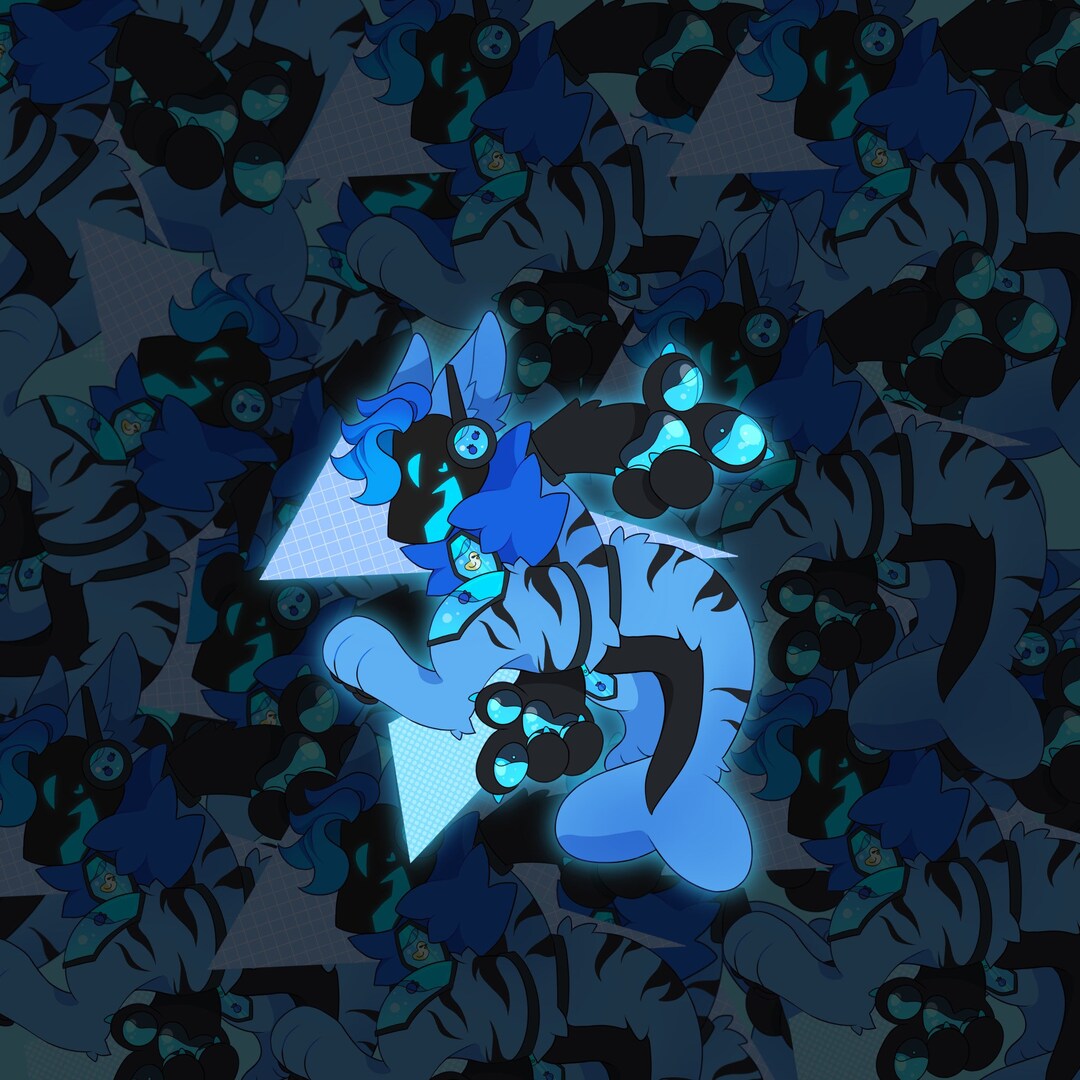 Dance Baby Dance furry Protogen Vinyl Holographic Sticker - Etsy