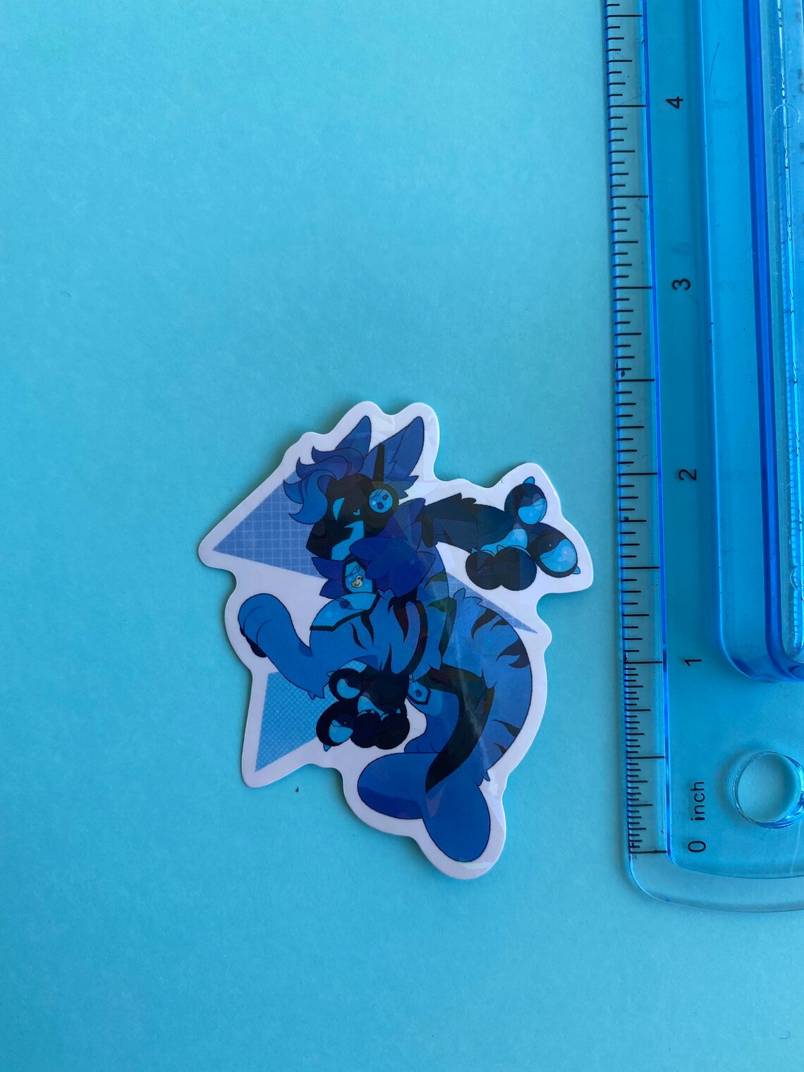 Dance Baby Dance furry Protogen Vinyl Holographic Sticker - Etsy