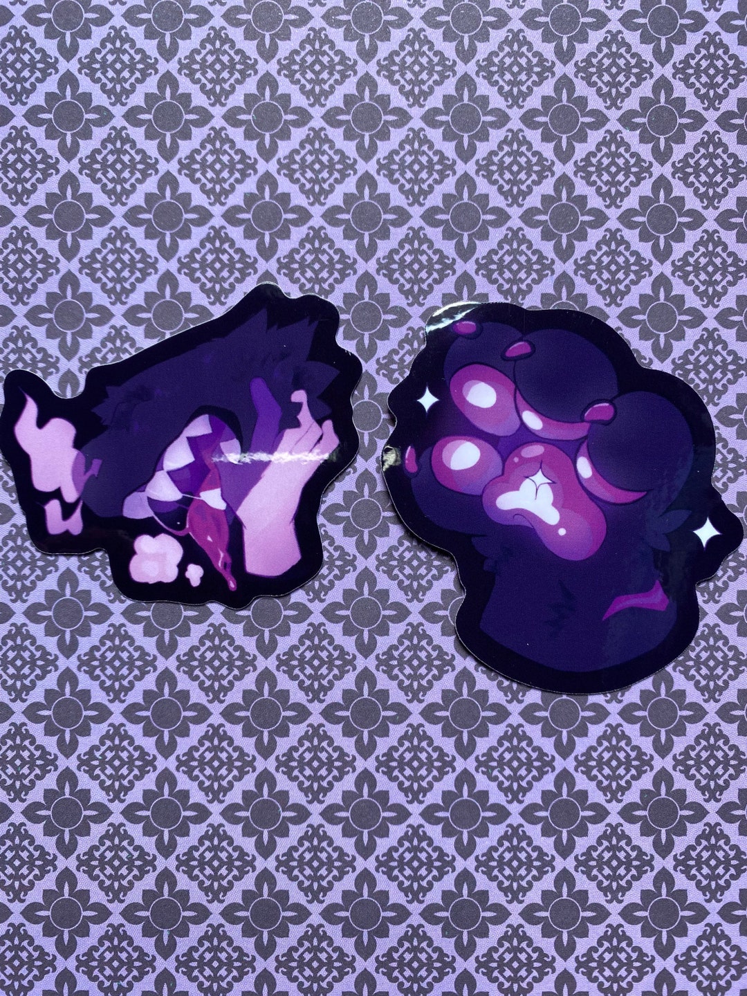 Maw&paw Furry Vinyl Maw, Paw Stickers - Etsy