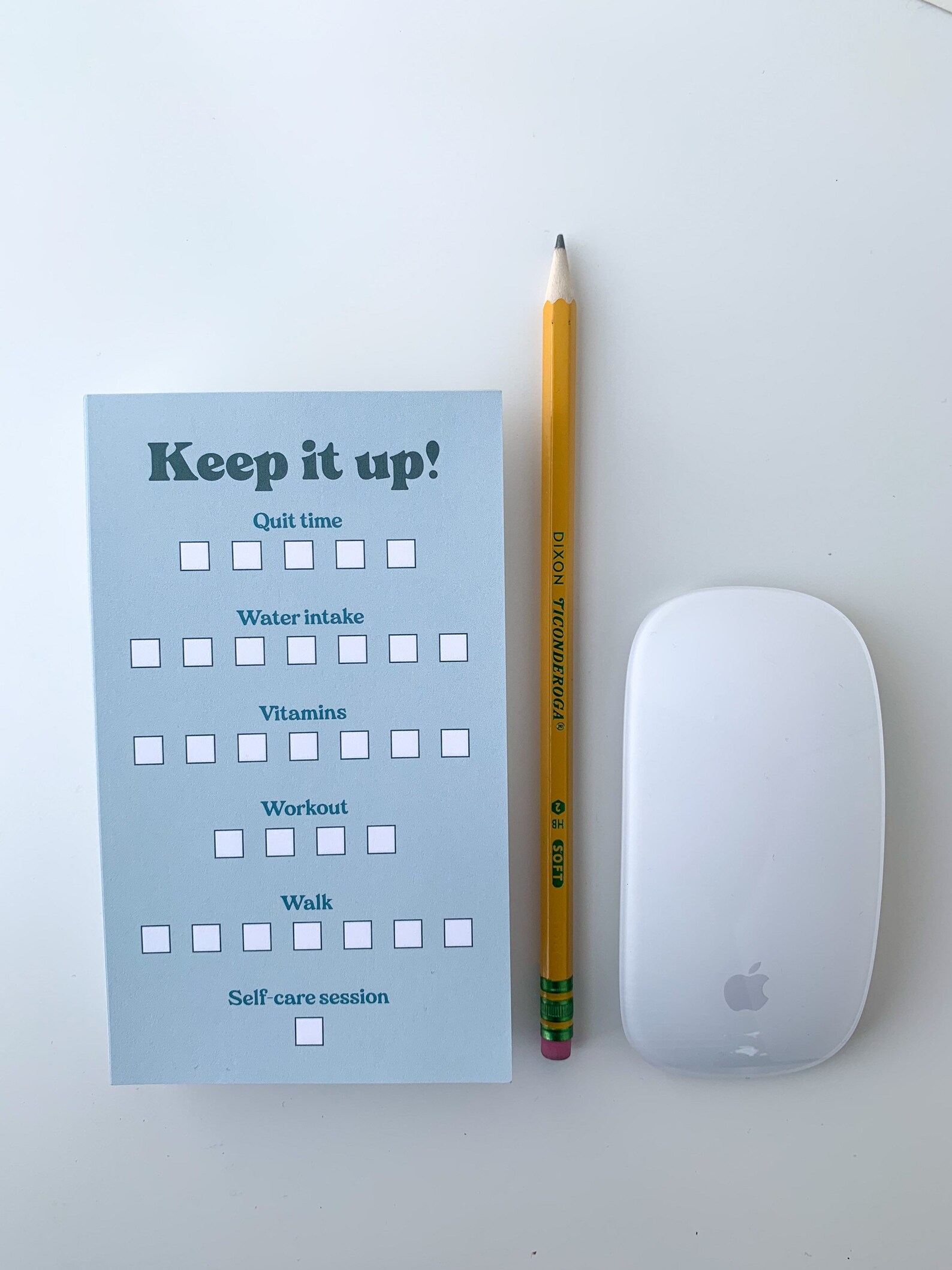 Keep It up Notepad Habit Tracker Notepad Planner Accessory - Etsy