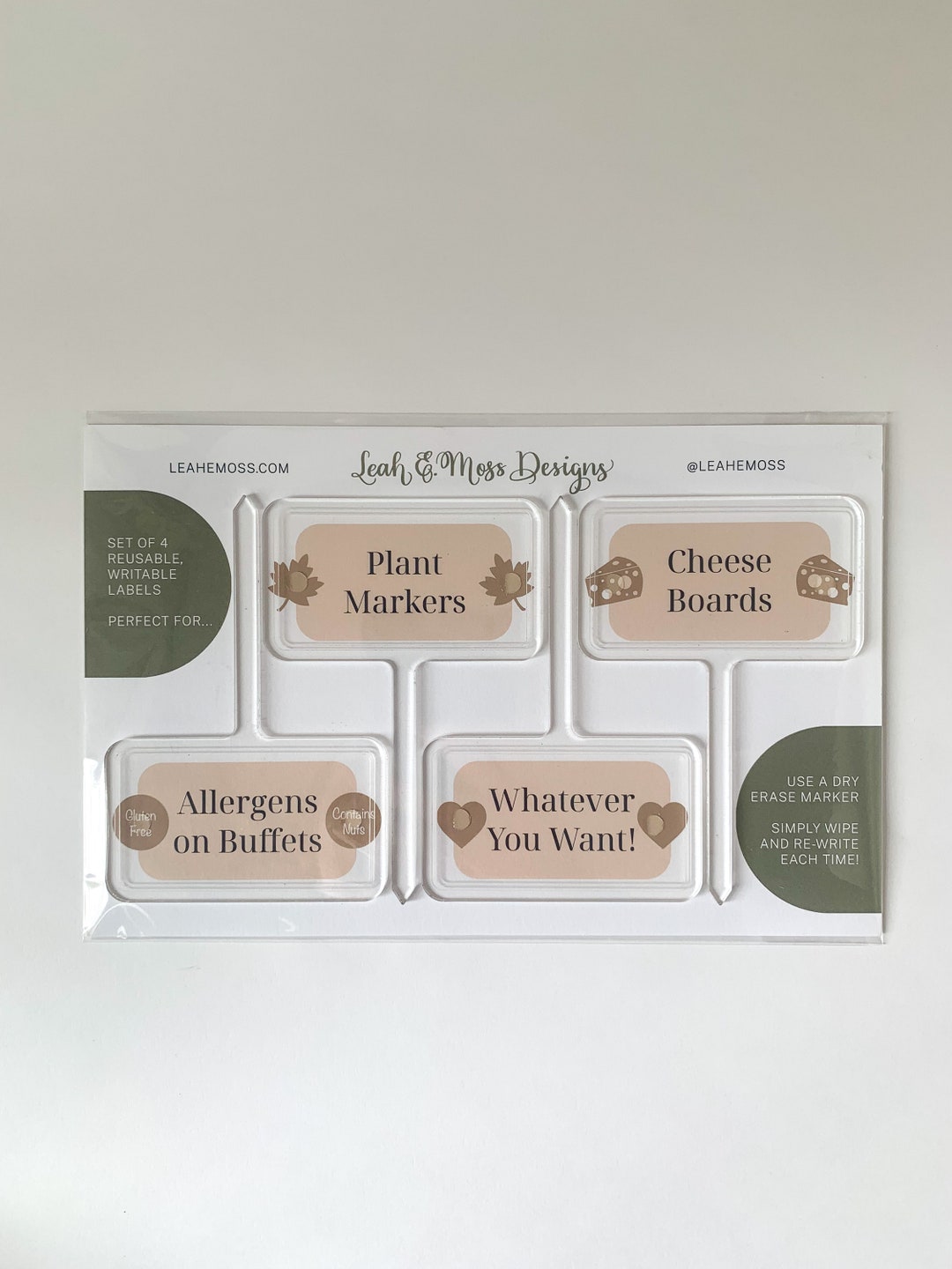 Acrylic Multipurpose Labels, Cheese Markers, Clear Plant Labels ...