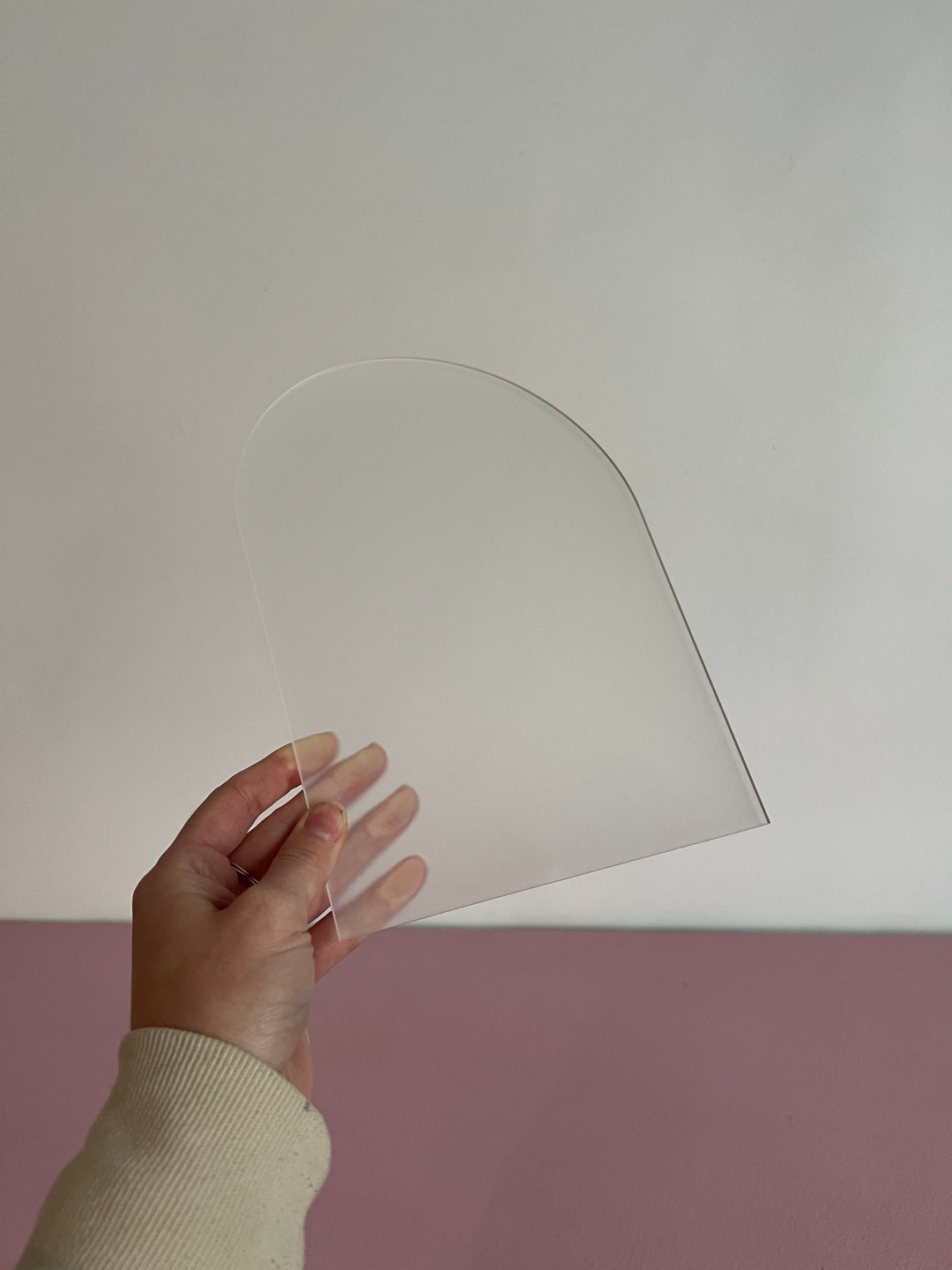 8x10" Arch Acrylic Blank | Arched Acrylic for Sign | 8x10" Arch Acrylic ...