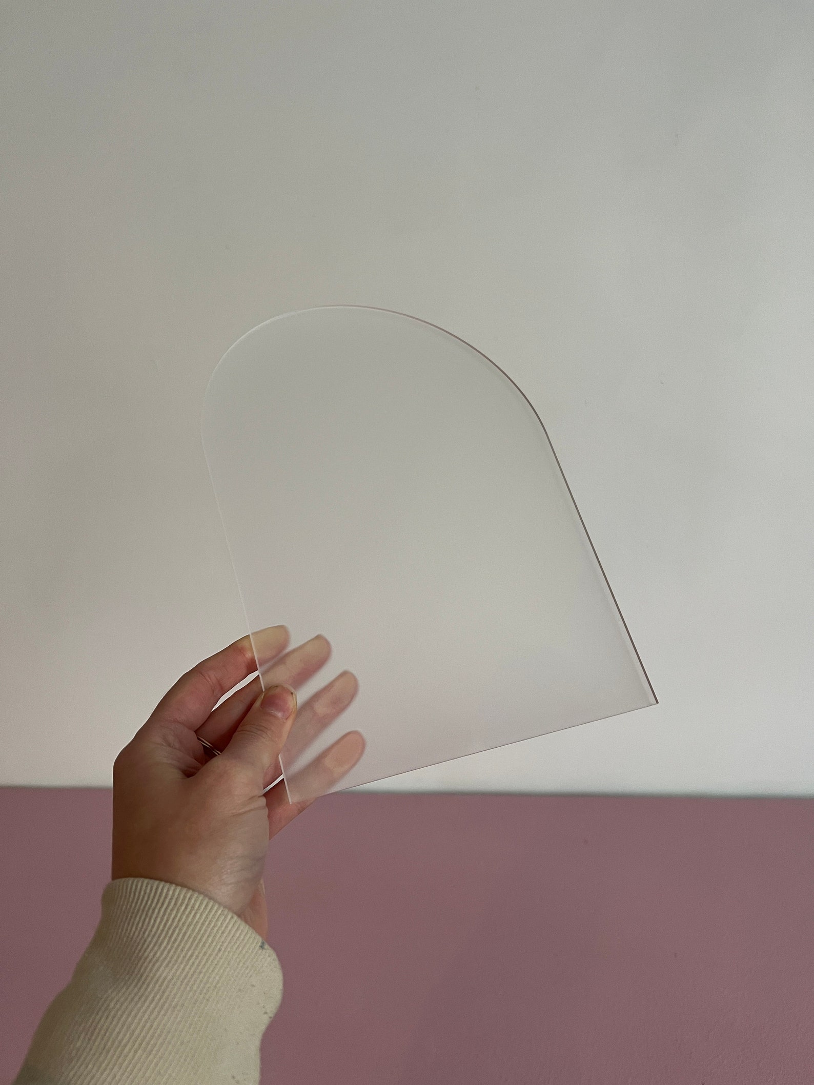 8x10" Arch Acrylic Blank | Arched Acrylic for Sign | 8x10" Arch Acrylic ...