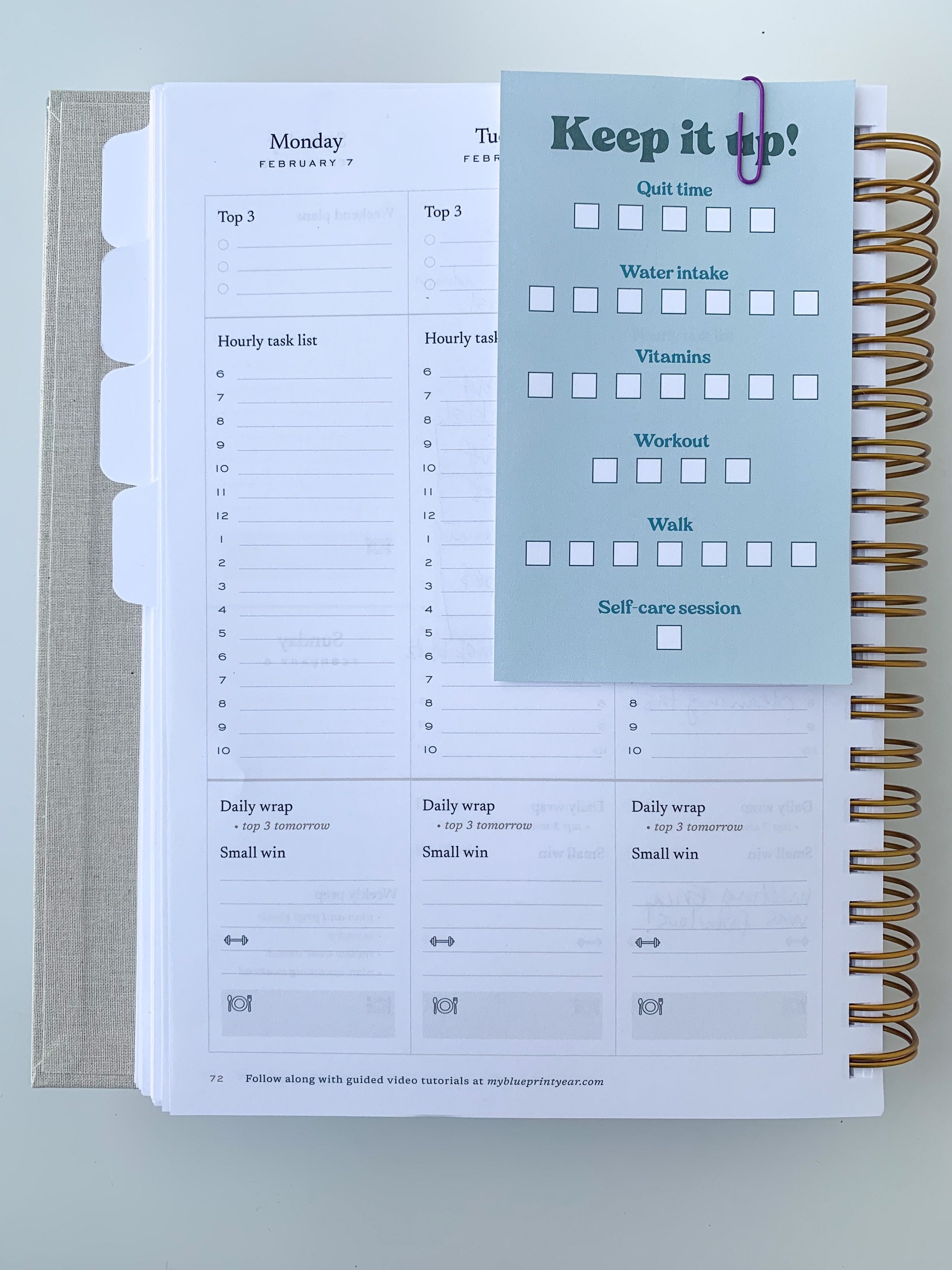 Keep It up Notepad Habit Tracker Notepad Planner Accessory Green and ...