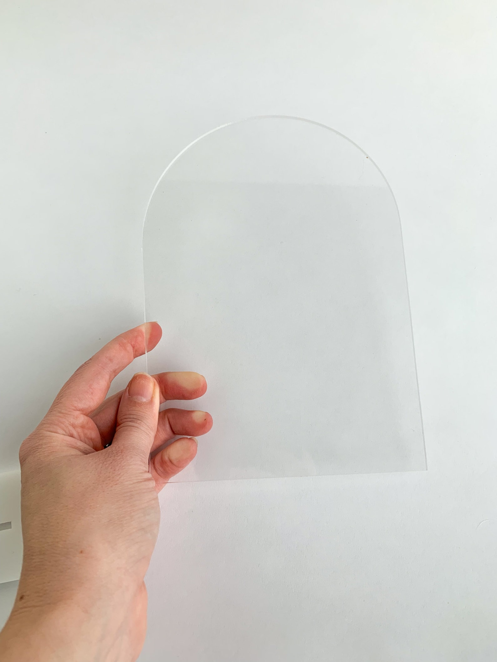 5x7" Arch Acrylic Blank | Oblong Acrylic for Sign | Arched Acrylic DIY ...