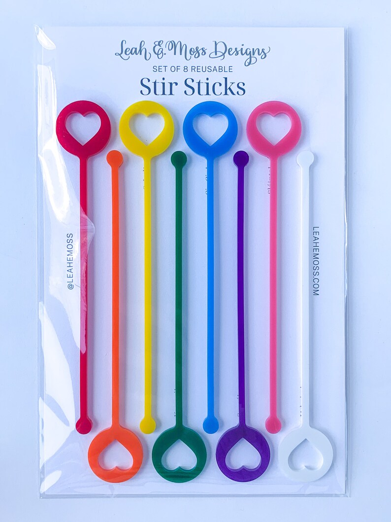 Rainbow Stir Sticks, Rainbow Party Swizzle Sticks, Drink Stirrers for ...