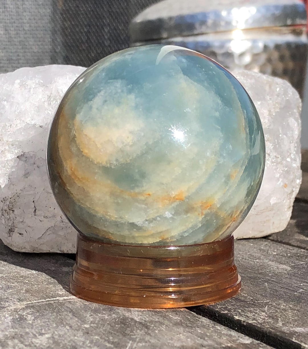 Oceanite Aka High Quality Blue Onyx Sphere 266 Grams - Etsy