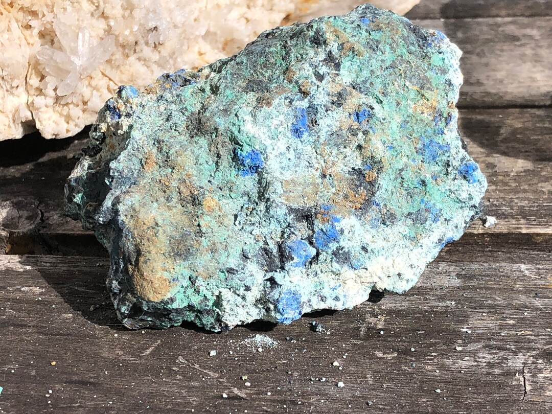 RARE FIND Tui Mine Azurite and Malachite Specimen on Galena Matrix New ...