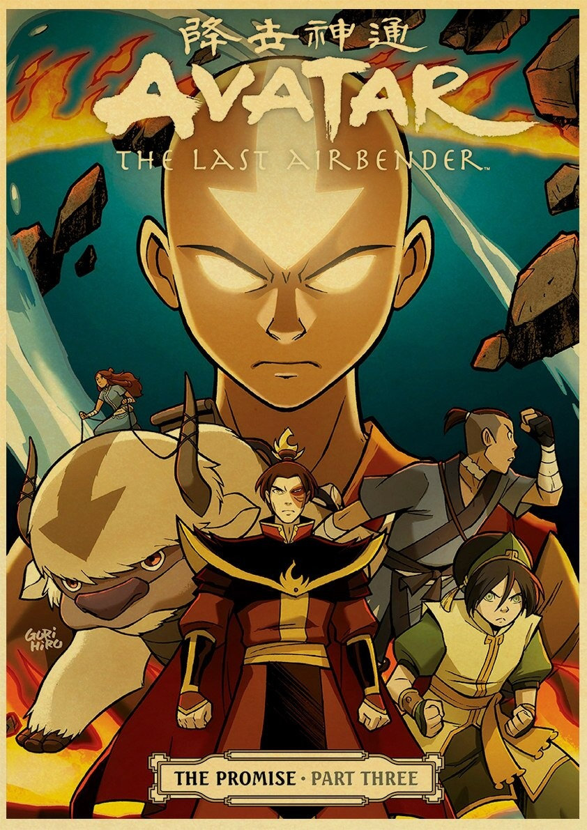 Avatar poster The Last Airbender poster Retro Poster Anime | Etsy