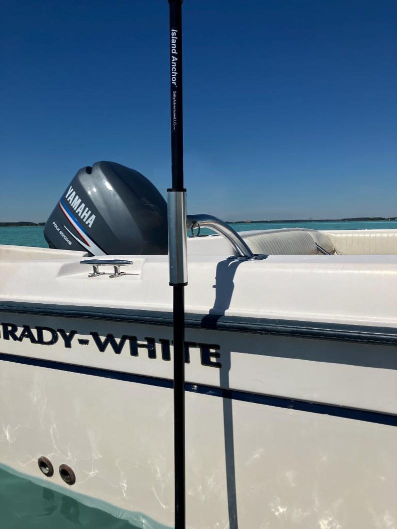 Island Anchor Shallow Water Anchor Pole Holder - Fits in Rod Holder ...