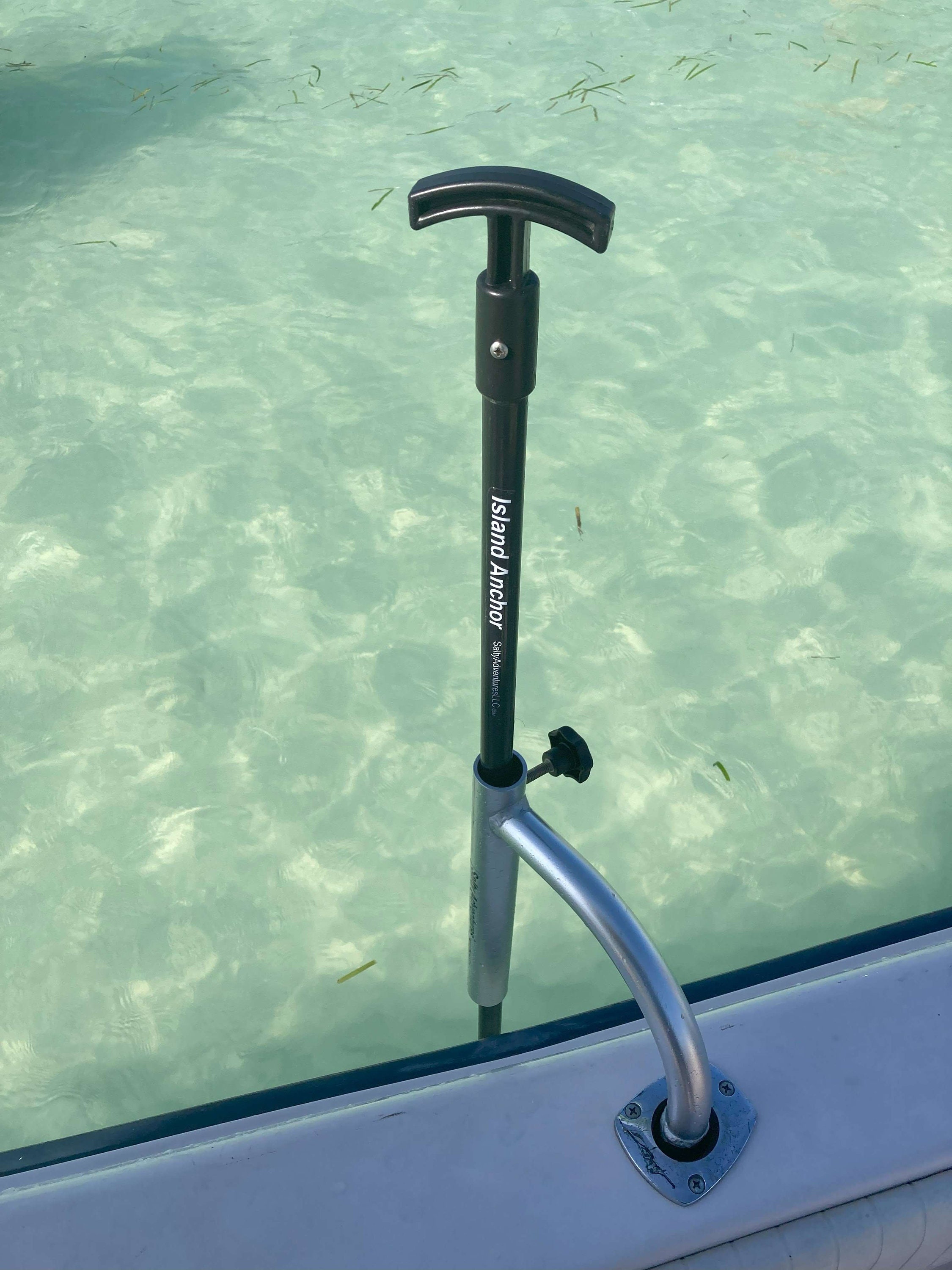 Island Anchor Shallow Water Anchor Pole Mount clear Anodize Mounts in ...