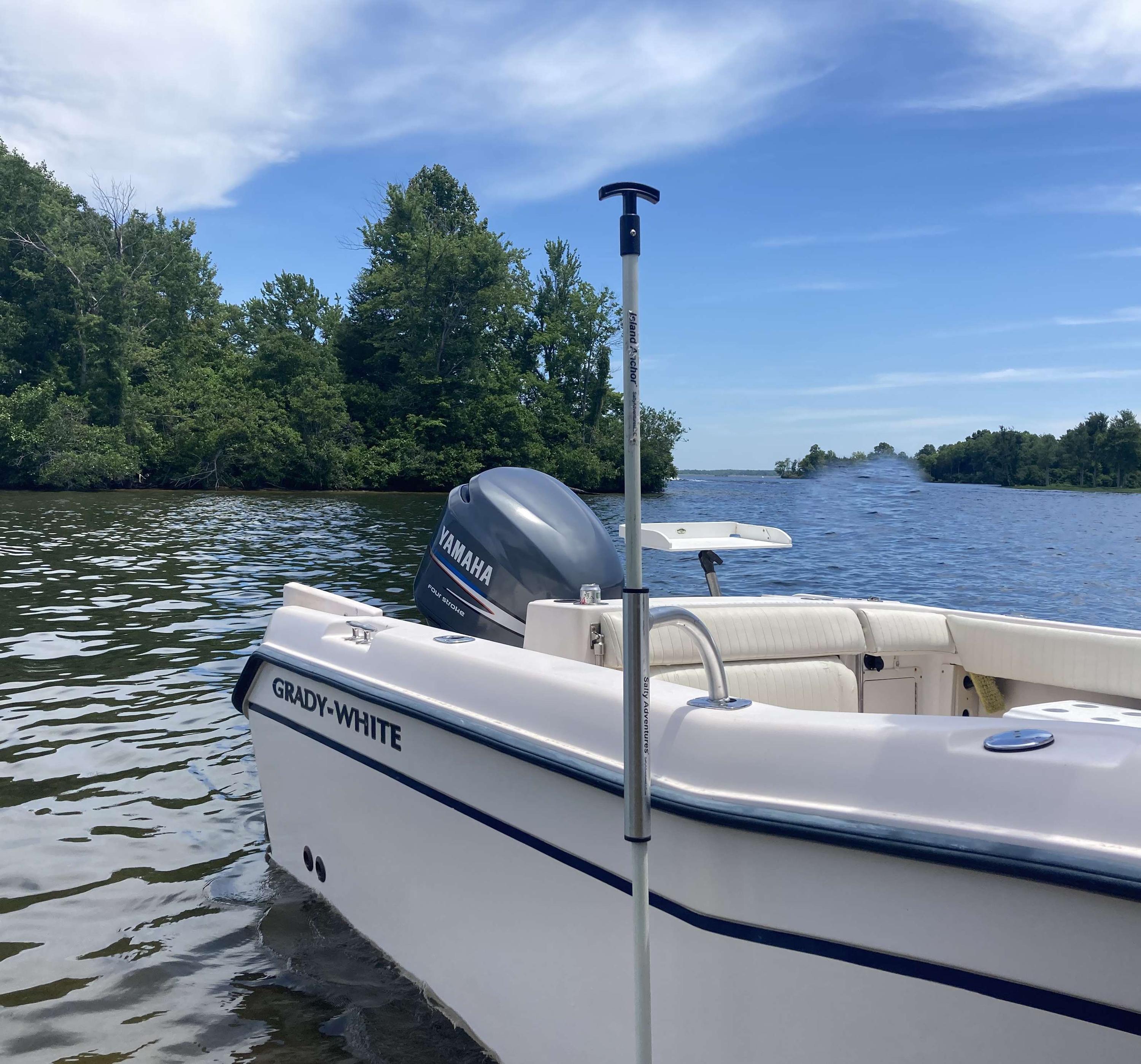 Island Anchor Shallow Water Anchor Pole Mount clear Anodize Mounts in ...