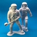 Vintage Louis Marx Toy Astronauts 1960s Space Man White Plastic Apollo ...