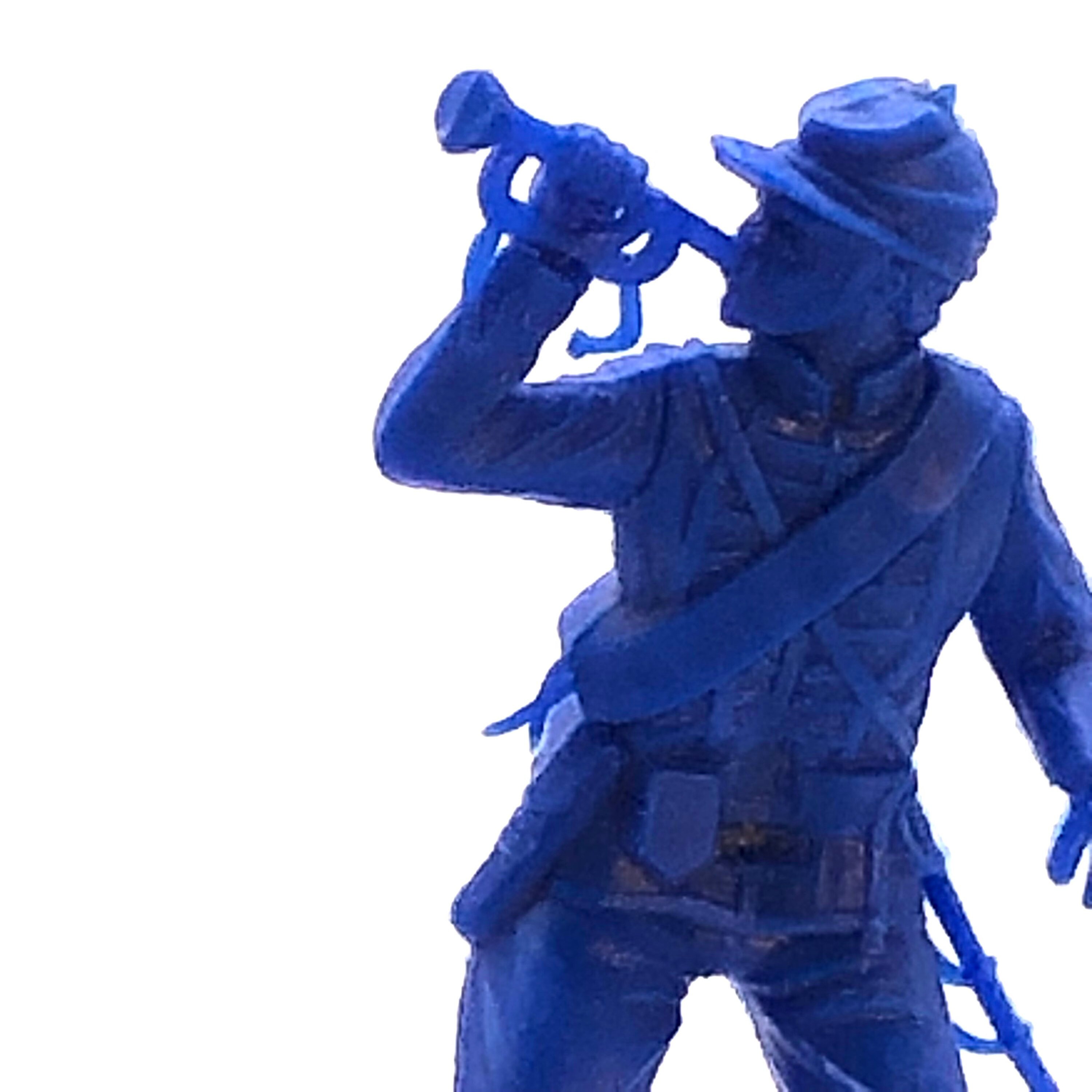 Vintage Blue Civil War Toy Soldiers 6 Pieces Plastic Army - Etsy