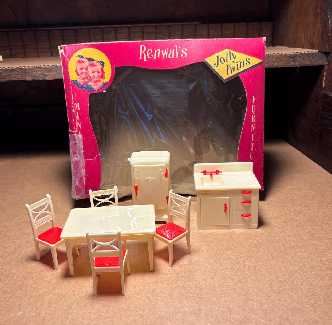 1940s Renwal Jolly Twins Miniature Kitchen Set: Vintage Plastic ...