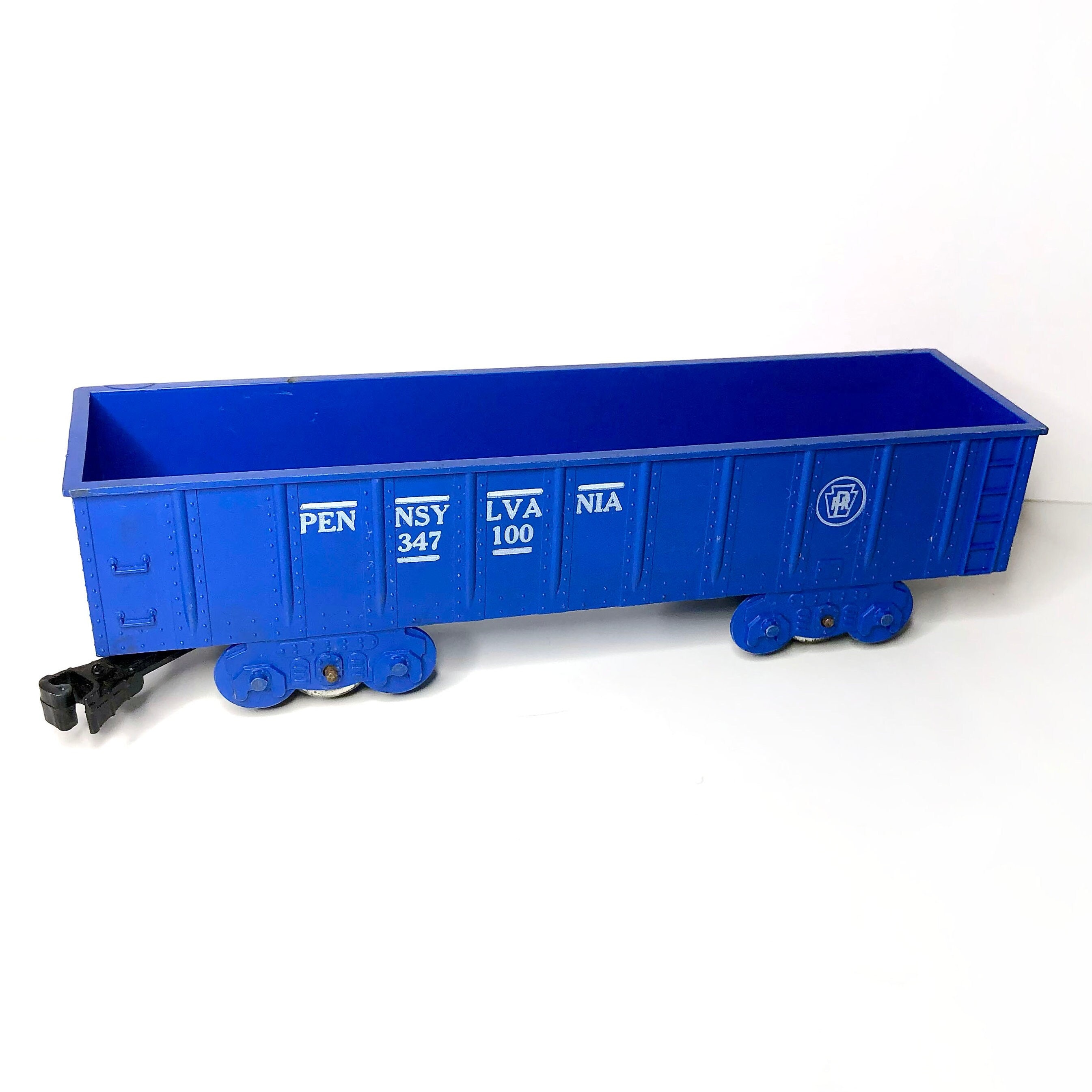 Vintage MARX Blue Gondola Box Cargo Train Car Pennsylvania 347 100 ...