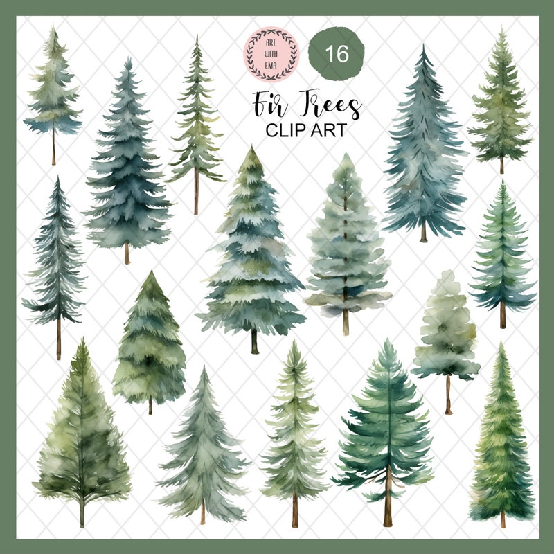 Tree Clip Art - Etsy