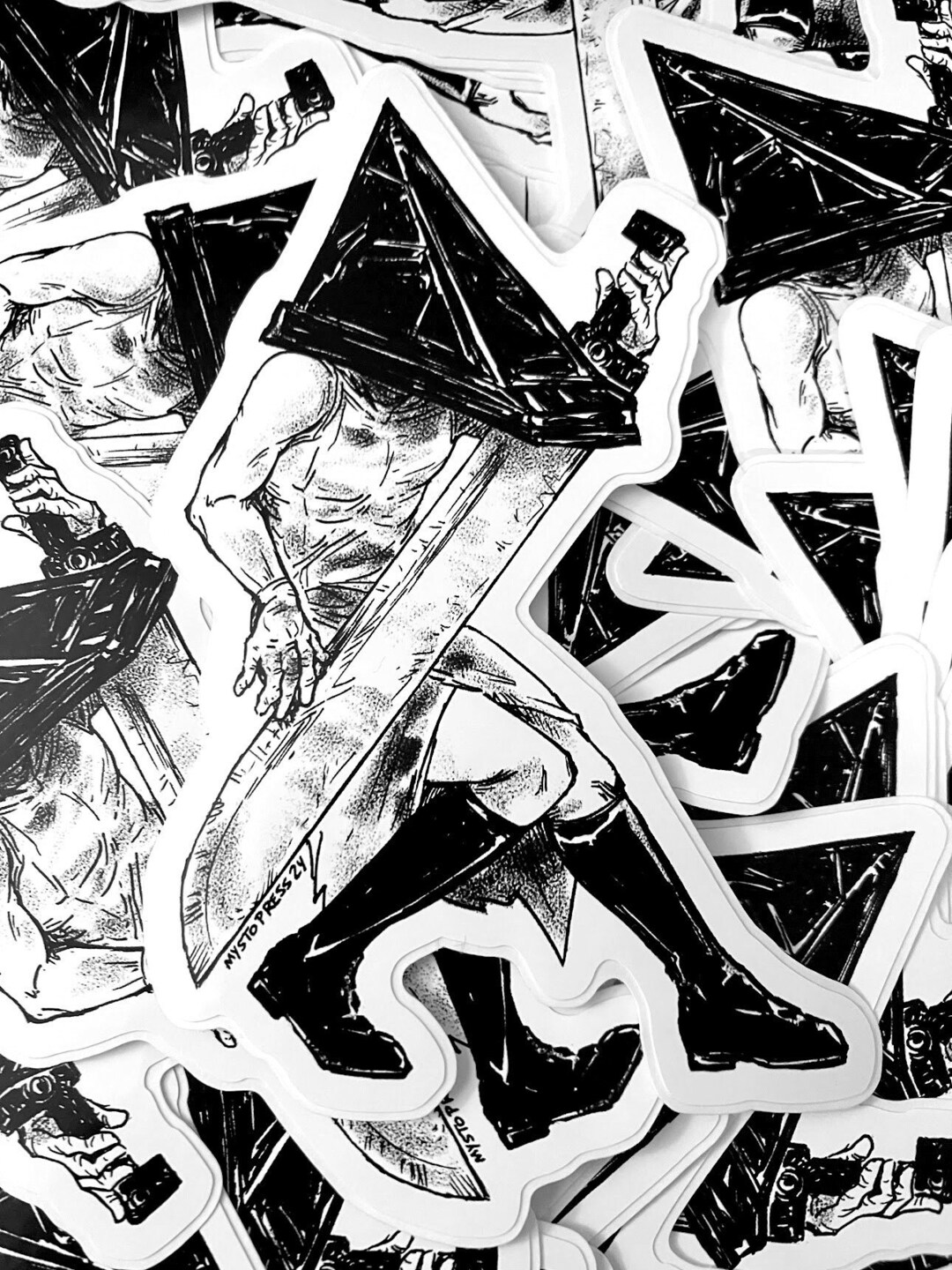 Silent Hill 2 Pyramid Head Horror Art Sticker - Etsy