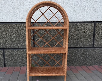Rattan Arched Bookcase - Etsy