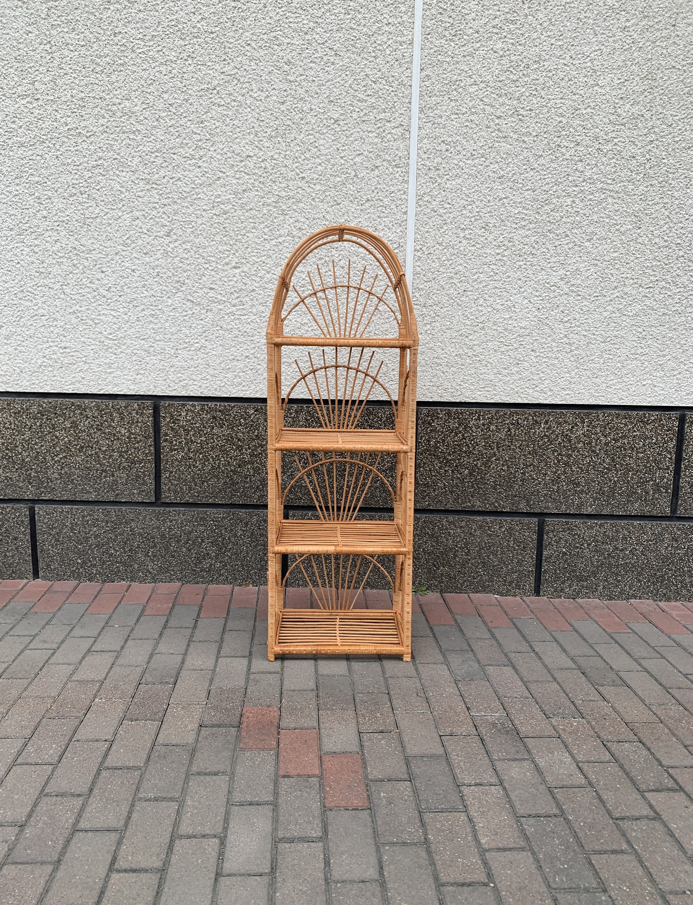 Arched Wicker Shelf Arched Rattan Shelf Wicker Shelf Rattan | Etsy