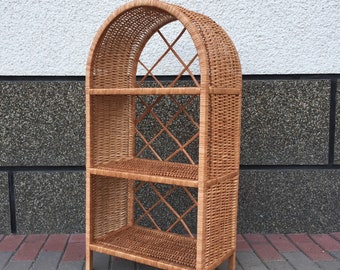 Rattan Arched Bookcase - Etsy