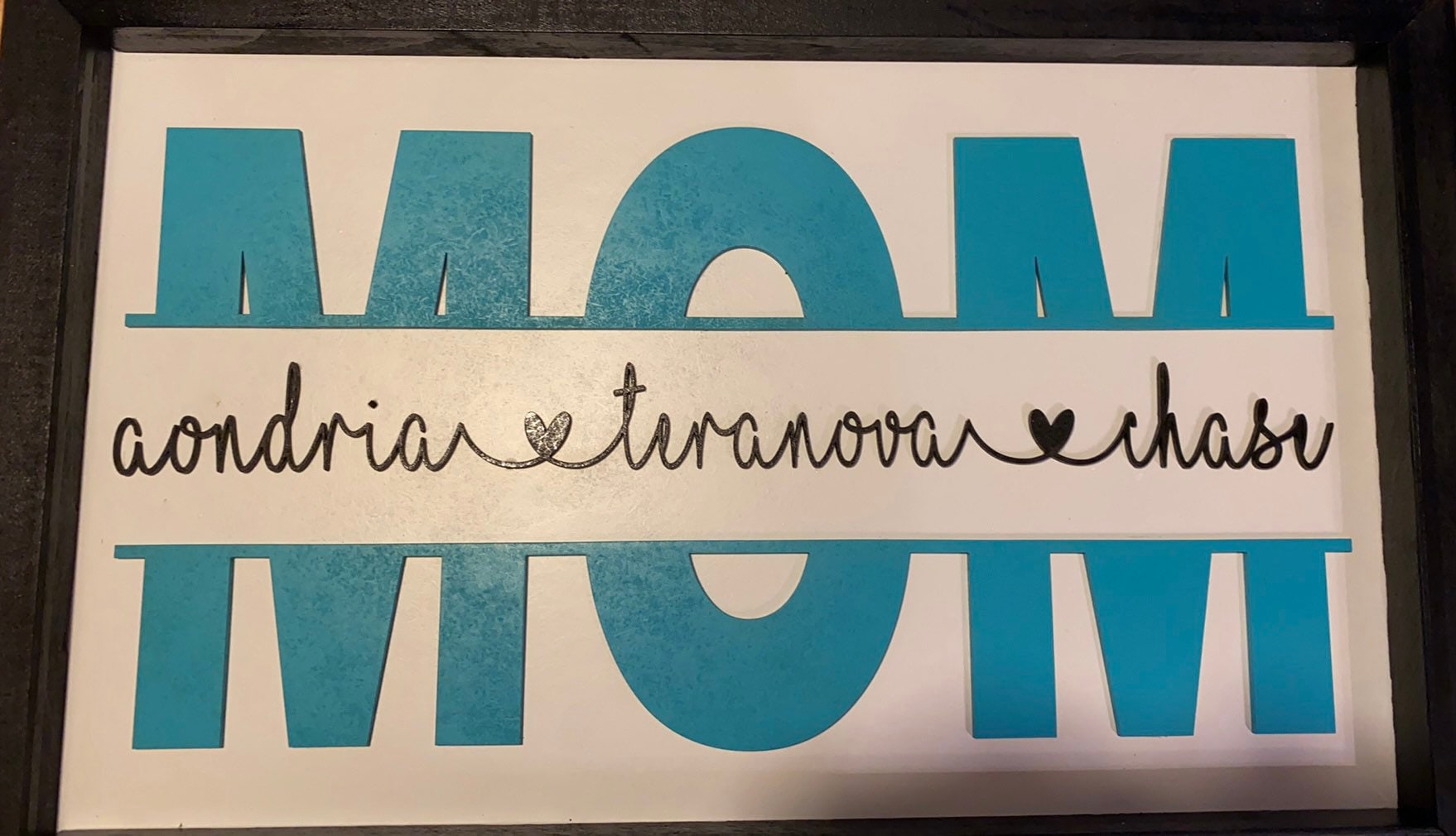 Mom Sign With Personalized Names - Etsy