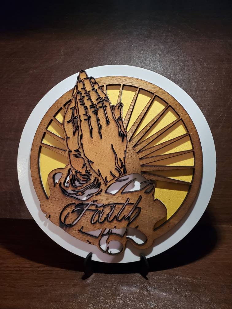 Praying hands picture sign faith - Etsy.de